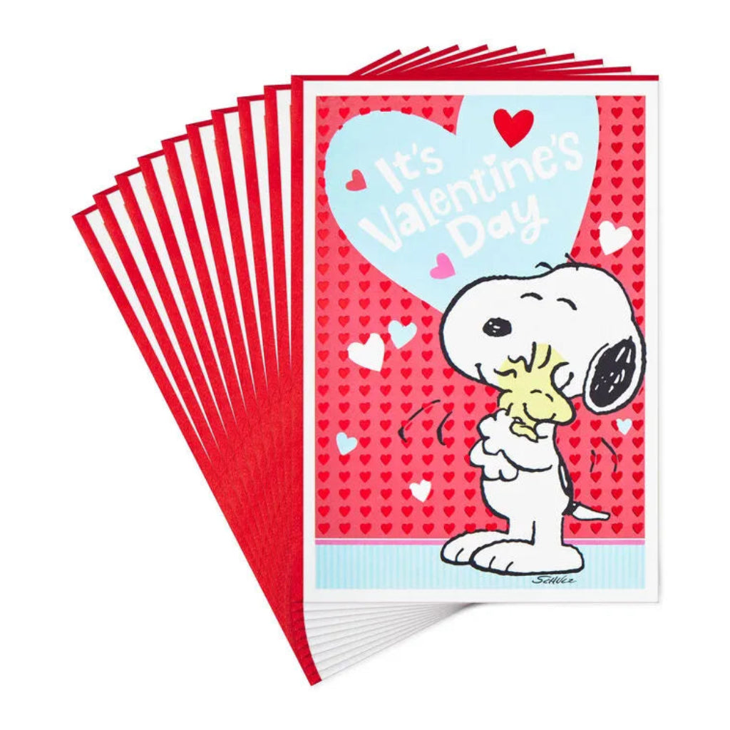 Hallmark : Peanuts® Snoopy and Woodstock Hugs Valentine's Day Cards ...
