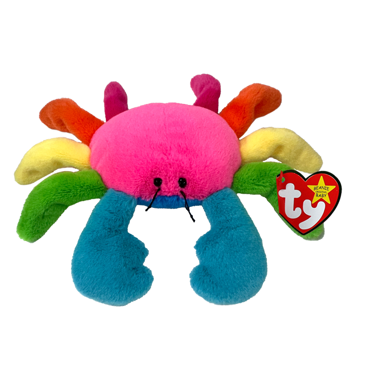 Ty : Beanie Babies - Pooch - Scuttle The Soft Rainbow Crab - Annies ...