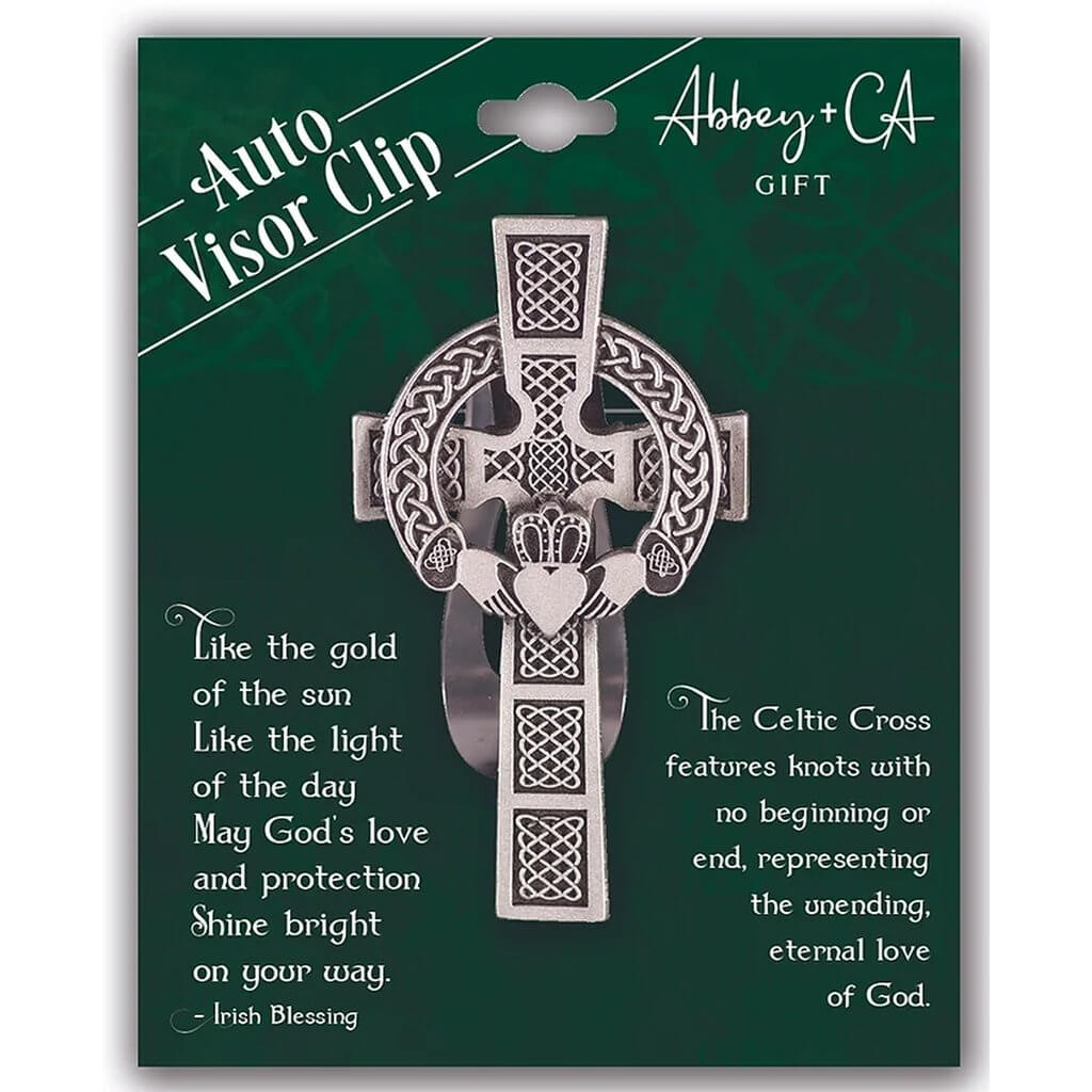 Cathedral Art : Claddagh Celtic Cross Visor Clip - Annies Hallmark ...