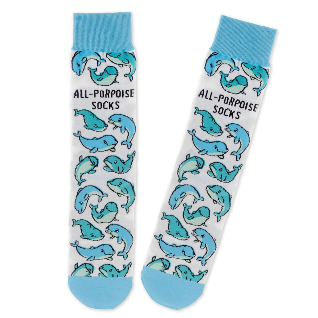 Hallmark : All-Porpoise Novelty Crew Socks — Annies Hallmark and ...