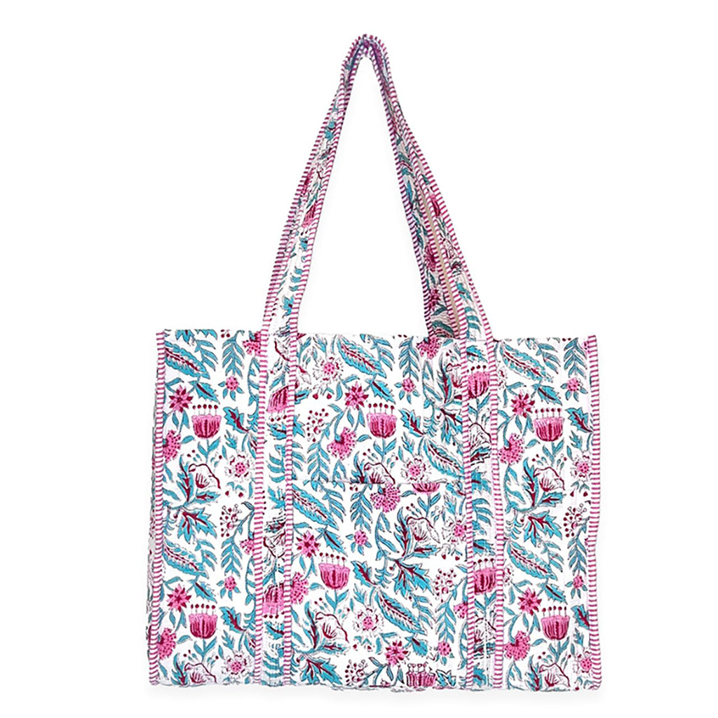 Anju : Quilted Tote Bag - Vivid Wildflowers - Annies Hallmark and ...