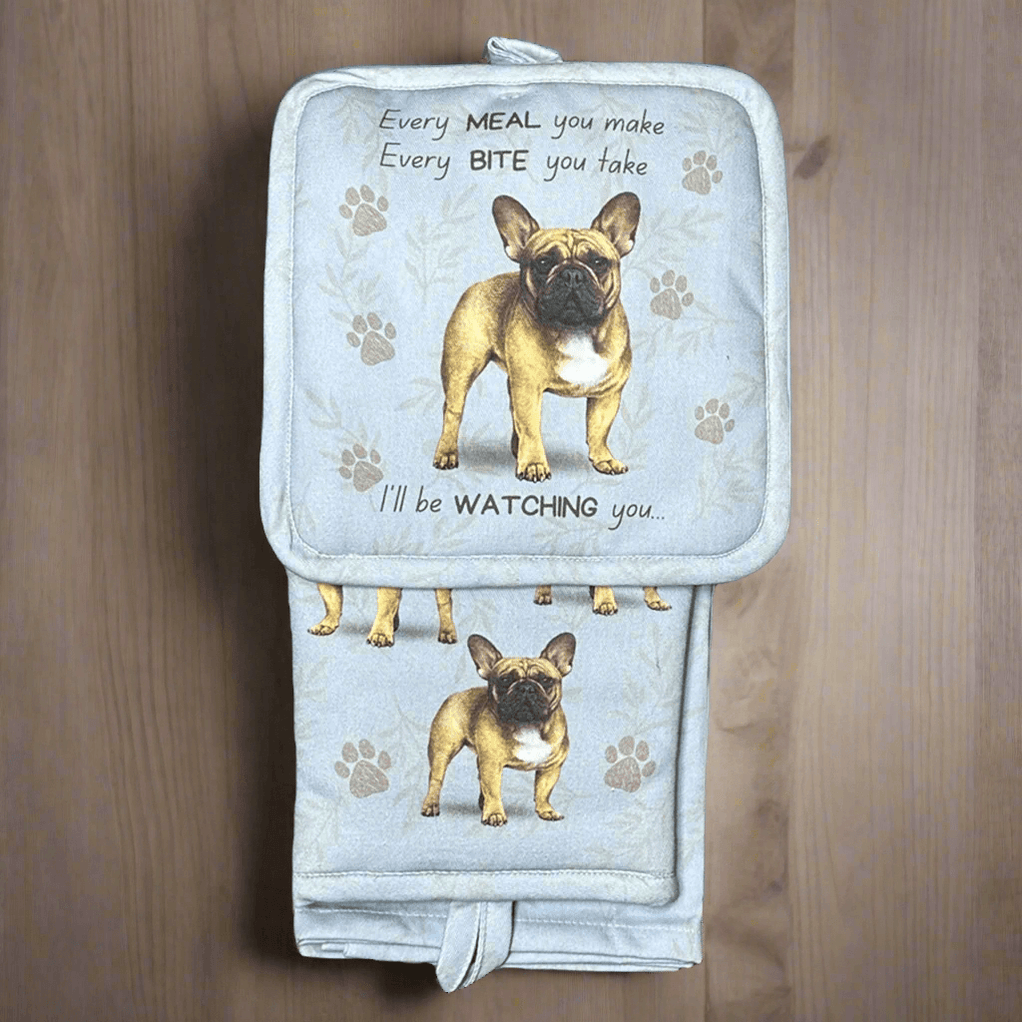 E & S Pets : Oven Mitt Set - French Bulldog — Annies Hallmark and ...