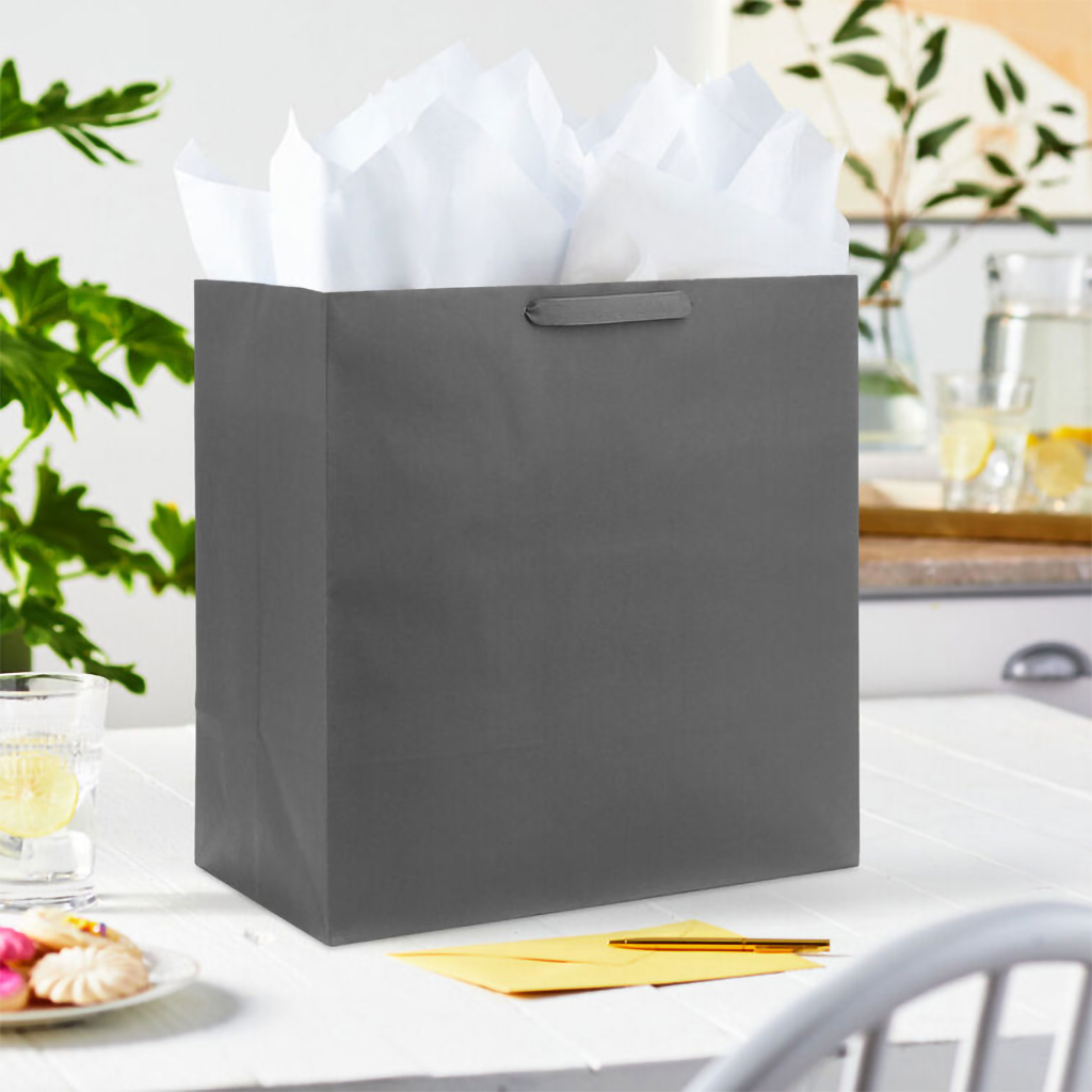 Hallmark : 15" Gray Extra-Deep Gift Bag - Annies Hallmark and Gretchens ...