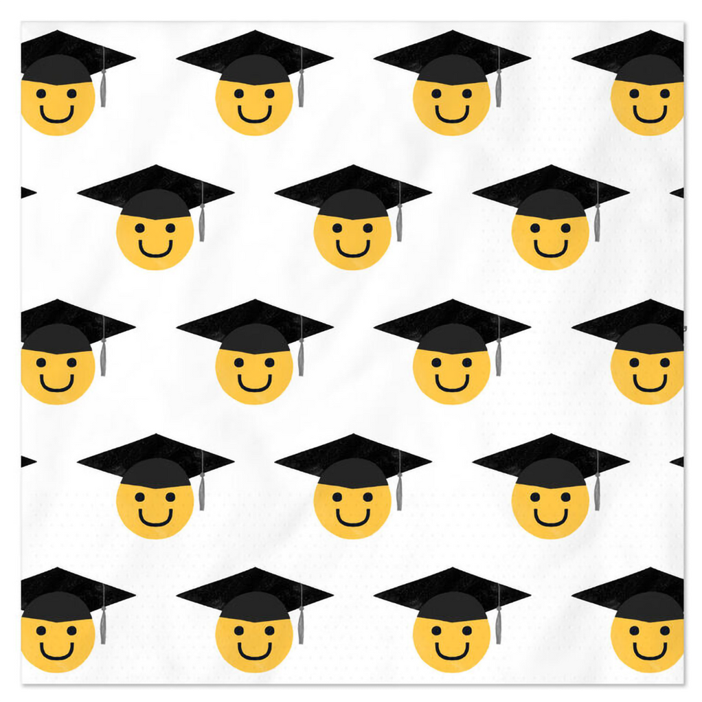 Hallmark : Smiley Faces in Grad Caps Graduation Cocktail Napkins, Pack ...