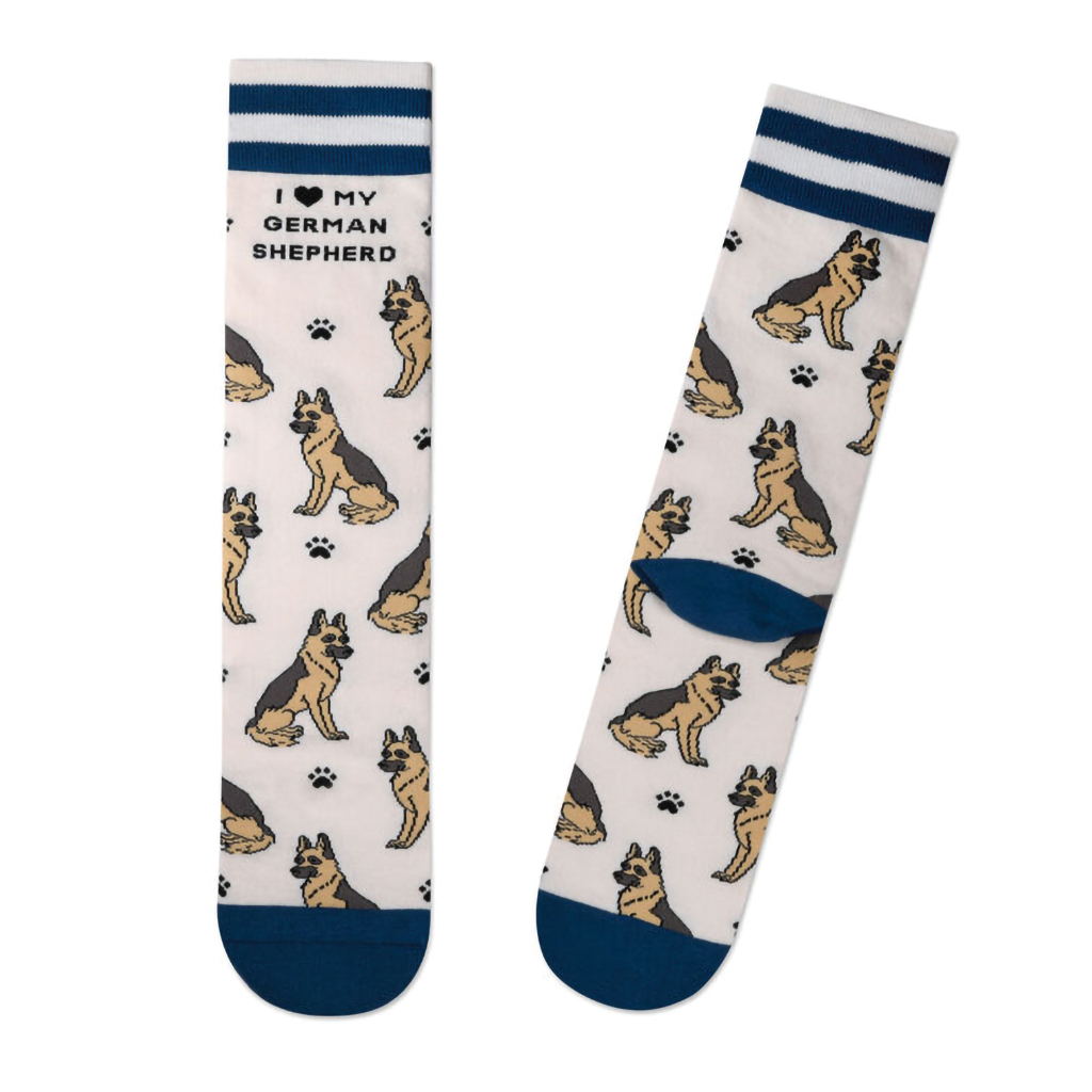 Hallmark : I Love My German Shepherd Crew Socks - Annies Hallmark and ...