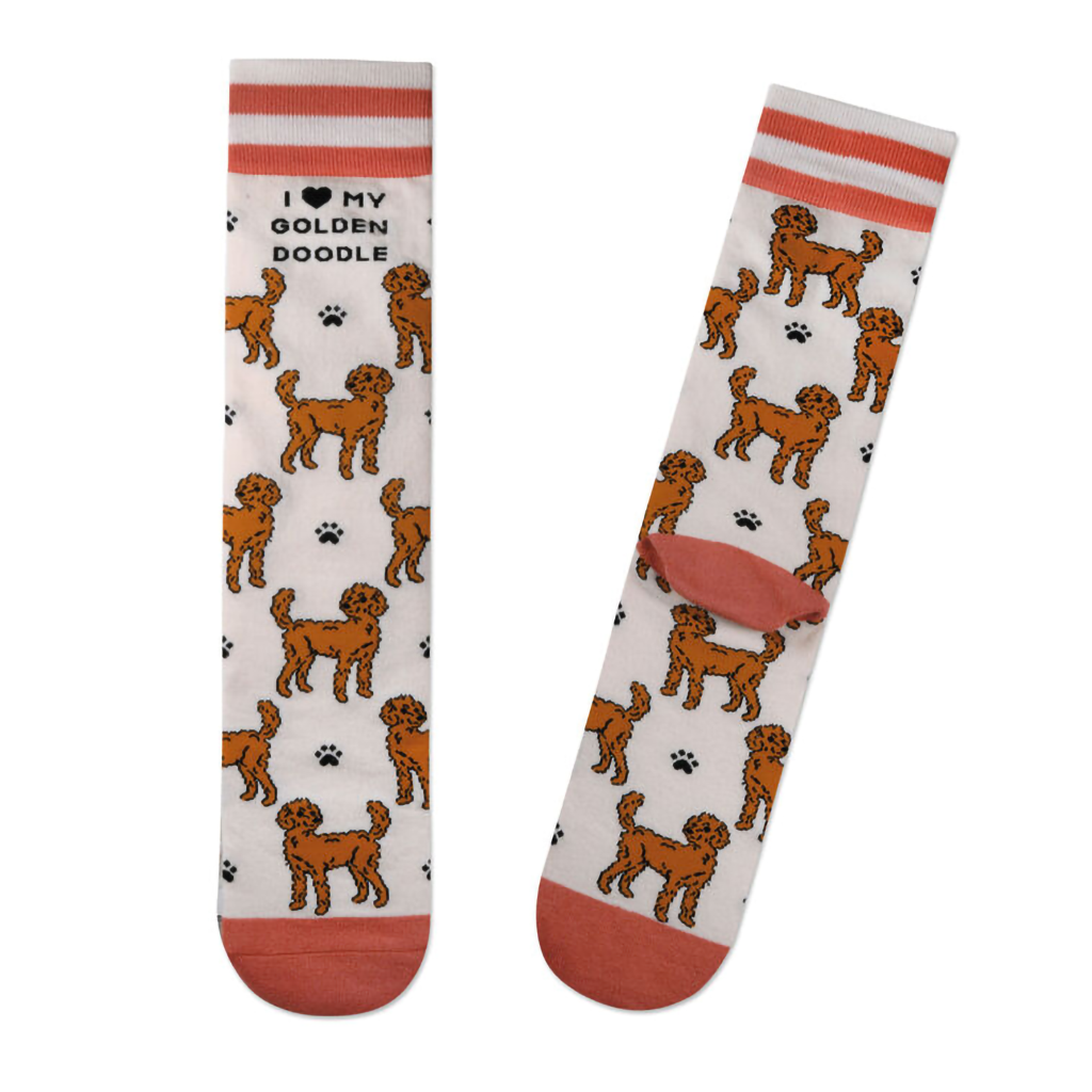 Hallmark : I Love My Goldendoodle Crew Socks - Annies Hallmark and ...