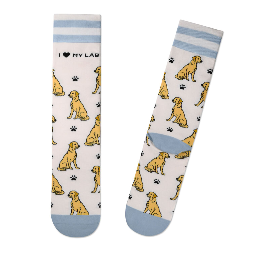 Hallmark : I Love My Yellow Lab Crew Socks - Annies Hallmark and ...