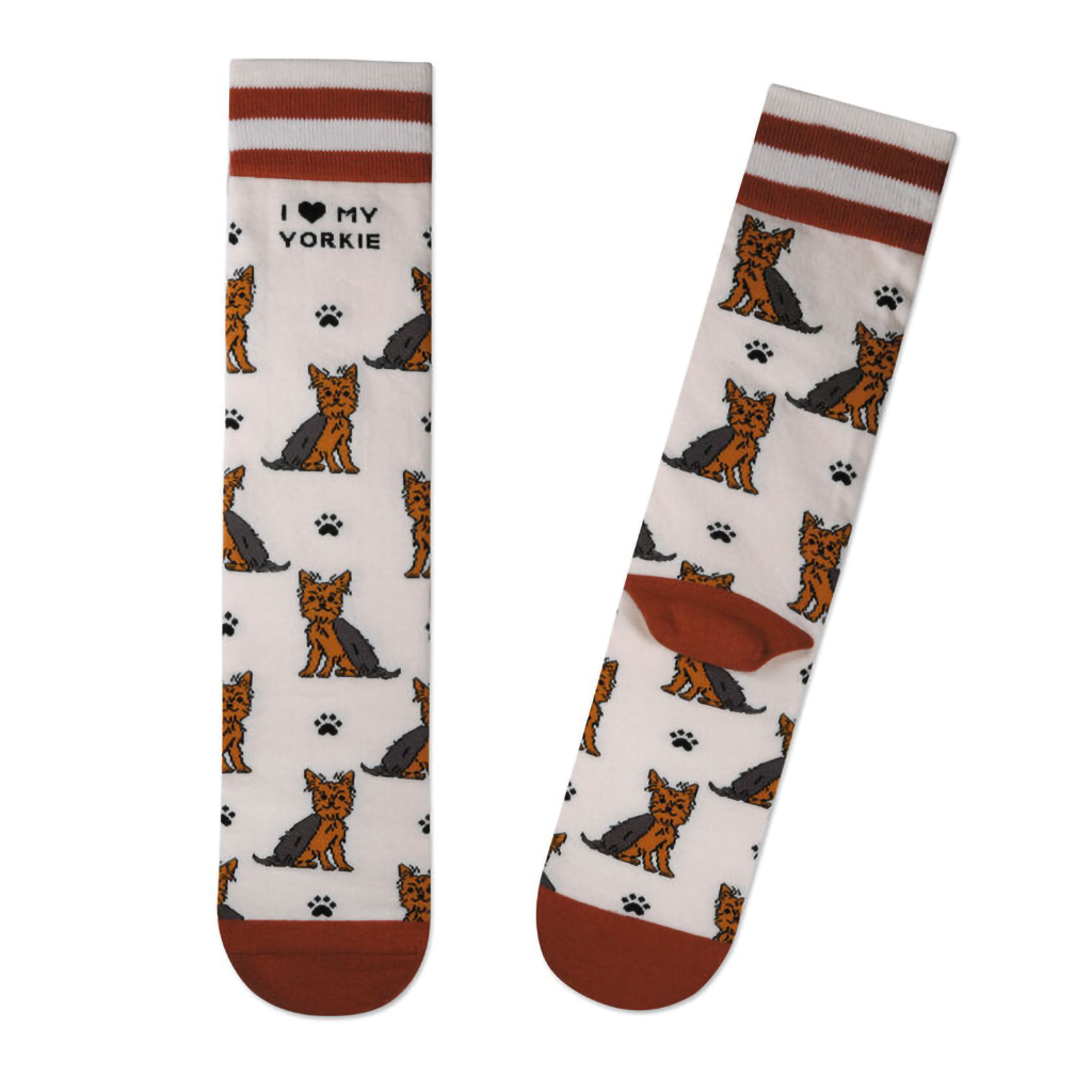 Hallmark : I Love My Yorkie Crew Socks - Annies Hallmark and Gretchens ...