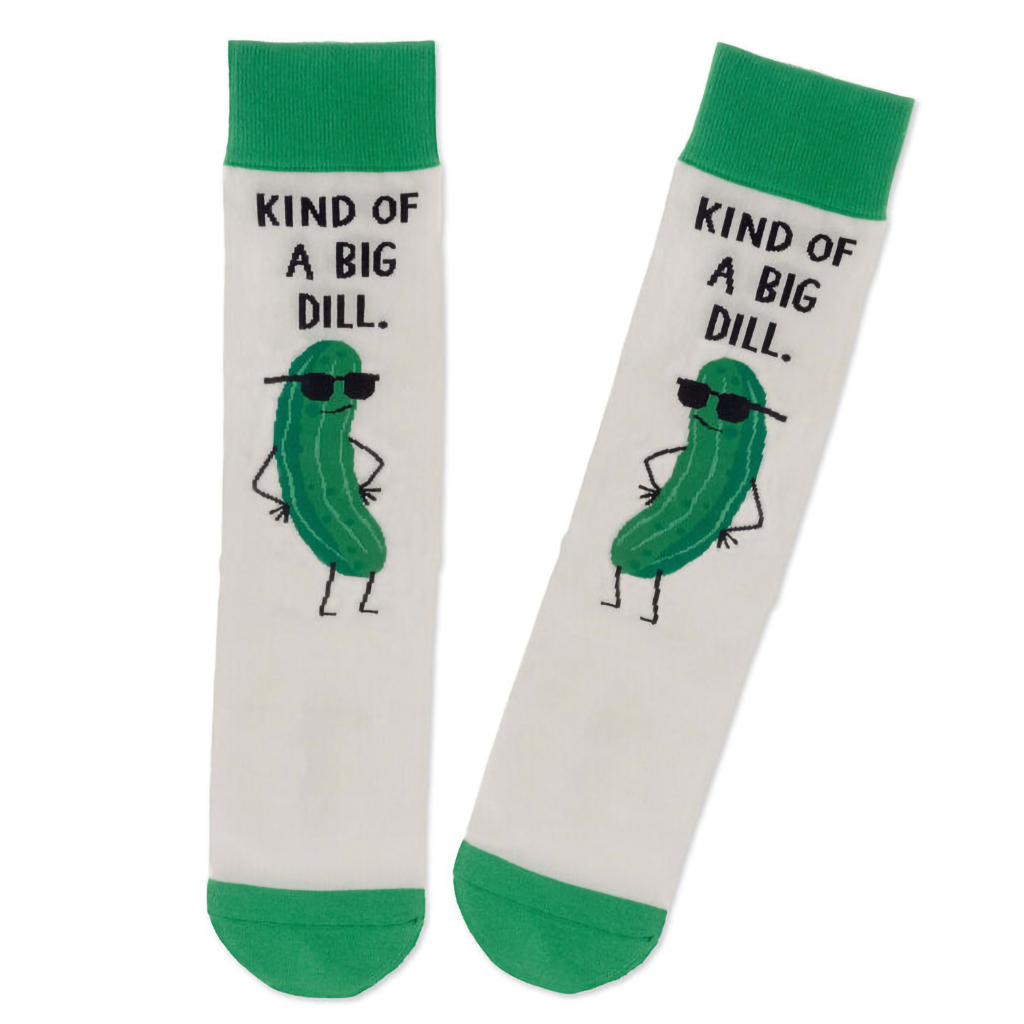 Hallmark : Kind of a Big Dill Novelty Crew Socks — Annies Hallmark and ...