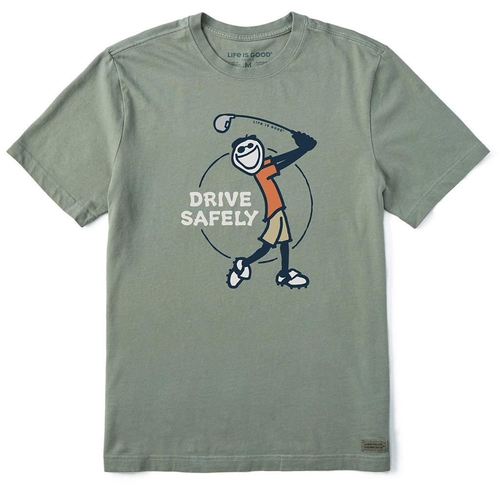 Life Is Good : Men's Jake Golf Drive Safely Tee — Annies Hallmark and ...
