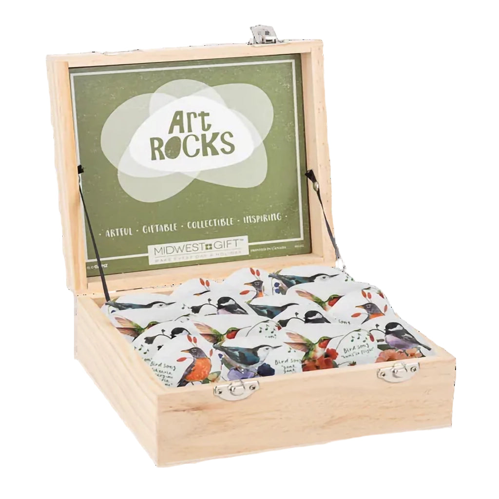 Ganz : Birdsong Art Rock in a Wood Display Box — Annies Hallmark and ...