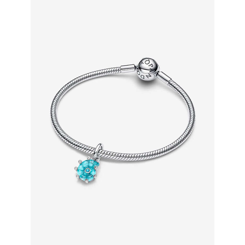 PANDORA : Blue Murano Glass Sea Snail Dangle Charm - Annies Hallmark ...