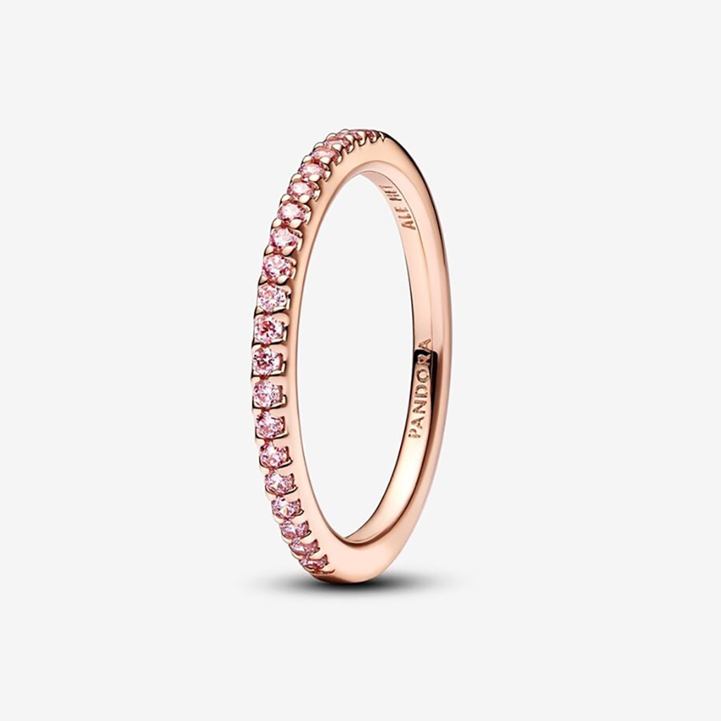 PANDORA : Sparkling Pink Band Ring — Annies Hallmark and Gretchens Hallmark