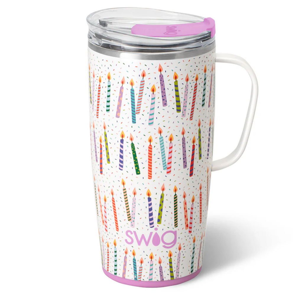 Swig : Full Travel Mug (22oz) in Make A Wish Design — Annies Hallmark ...