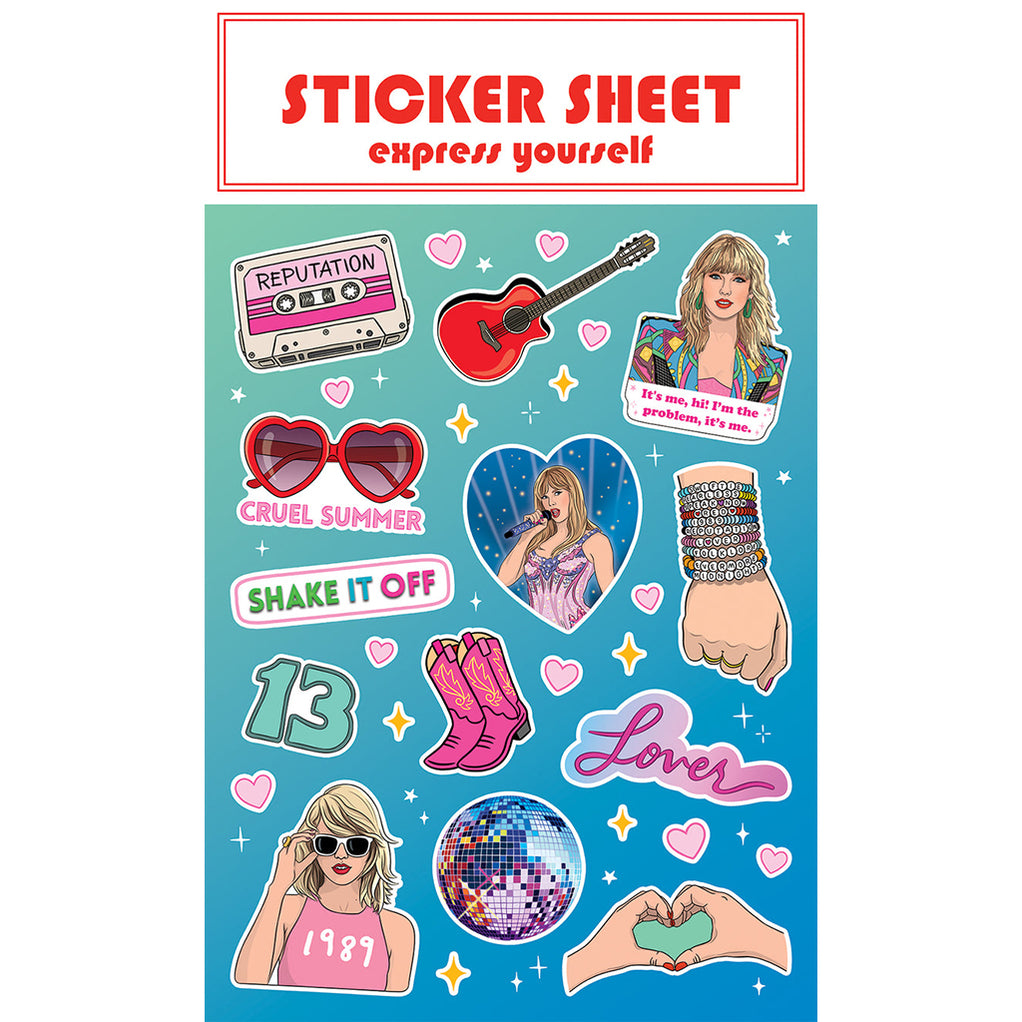 Taylor Swift : Sticker Sheet — Annies Hallmark and Gretchens Hallmark