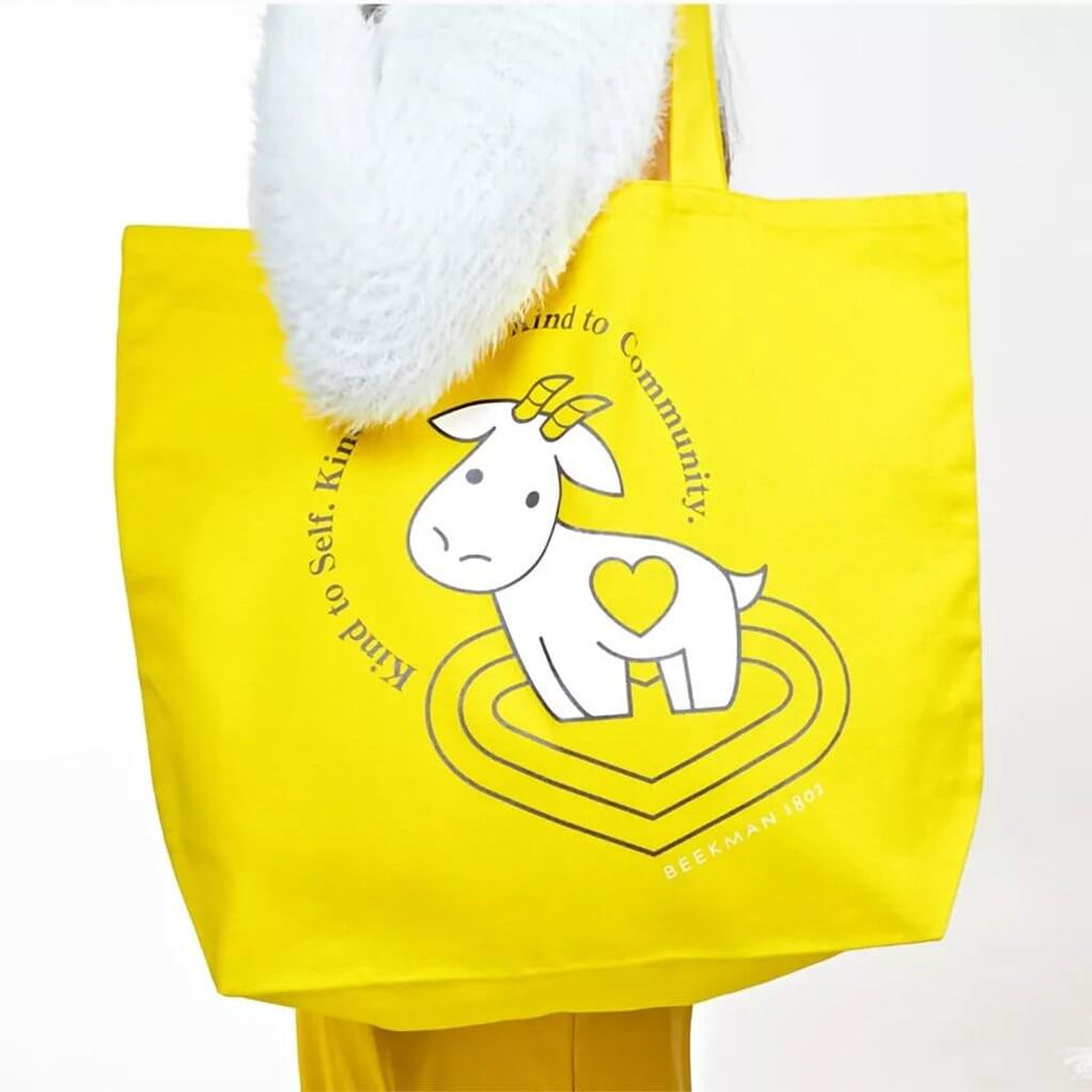 Beekman 1802 : Canvas Lightweight 100% Cotton Goat Kindness Tote Bag ...