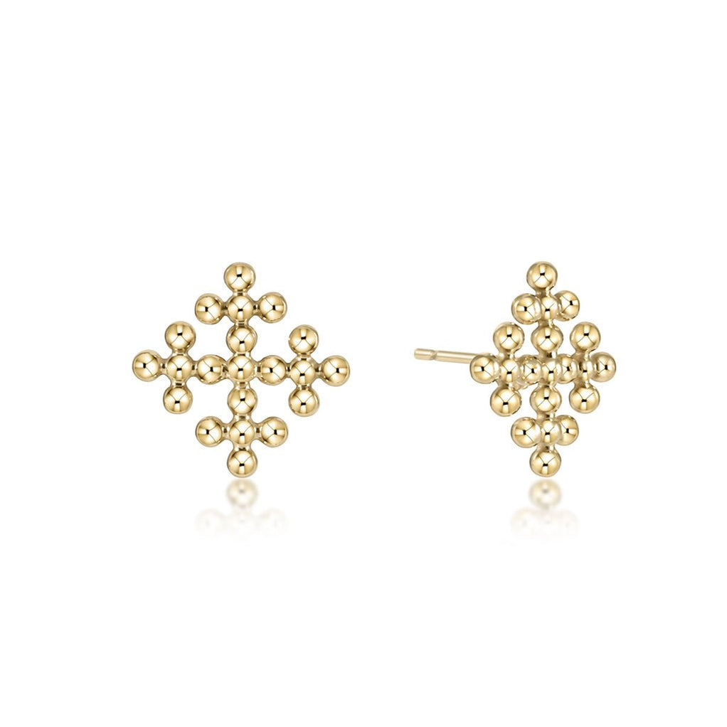 enewton design : Classic Beaded Signature Cross Encompass- Gold ...