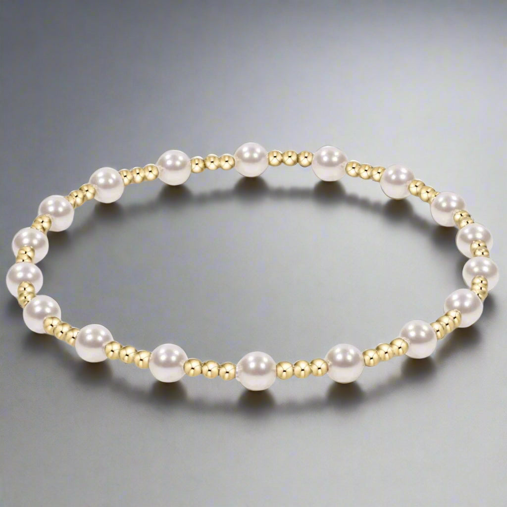 enewton design : Classic Sincerity Pattern Extended 2mm Gold Bead Brac ...