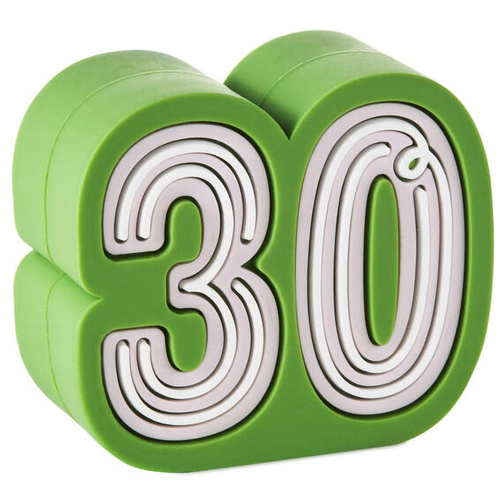 Hallmark : Charmers 30th Birthday Silicone Charm - Annies Hallmark and ...