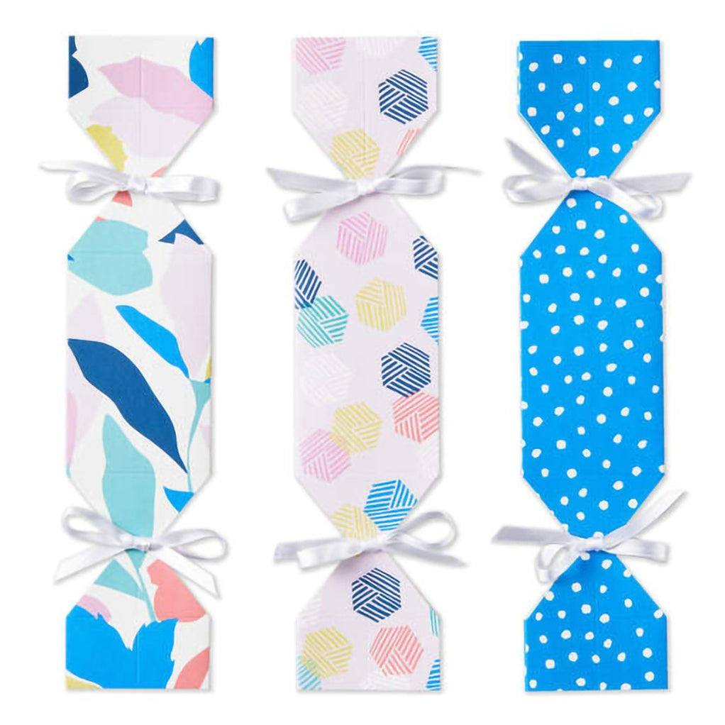Hallmark : Colorful Dots and Flowers Candy-Shaped Party Favor Boxes, S ...