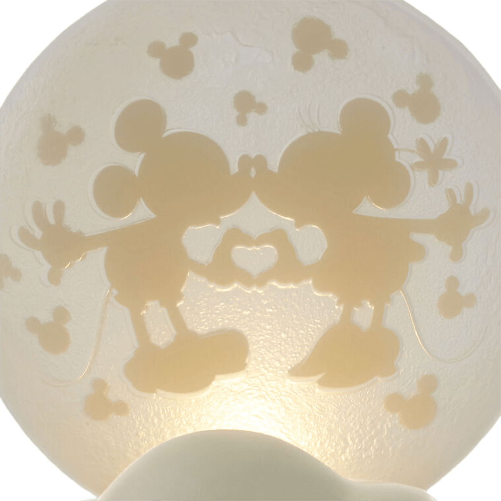 Hallmark : Disney Mickey Mouse and Minnie Mouse Moon Figurine With Lig ...