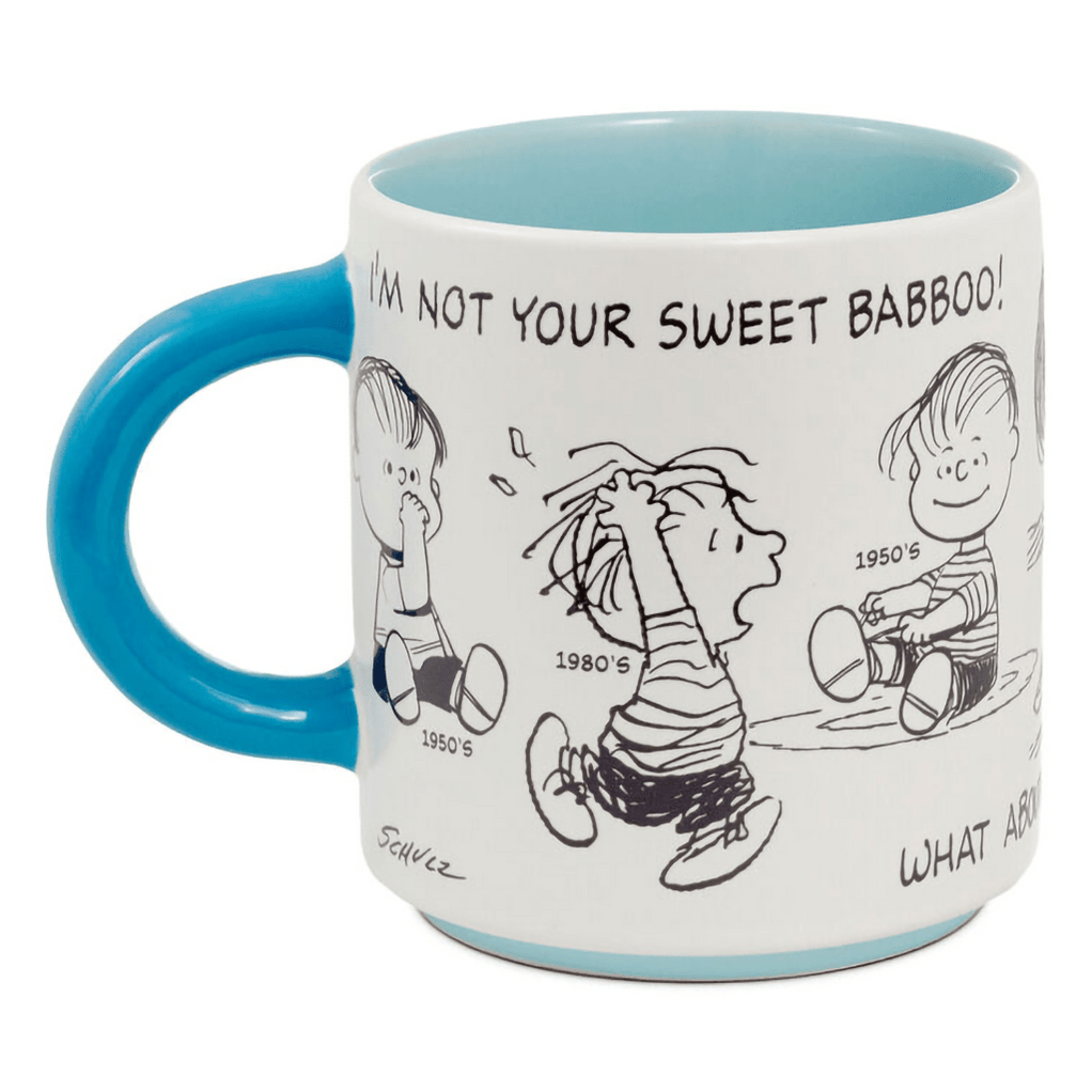 Hallmark : Peanuts® 75th Anniversary Linus Through the Decades Mug, 17 ...