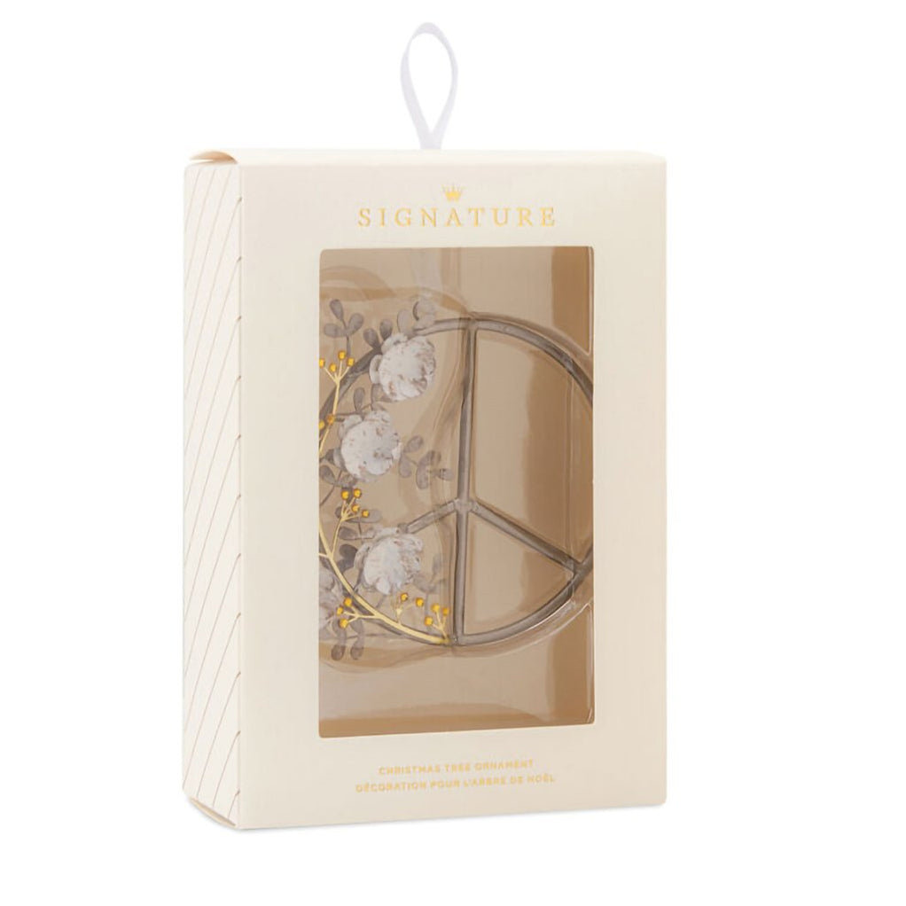 Hallmark : 2025 Keepsake Signature Peace Symbol Metal Hallmark Ornamen ...