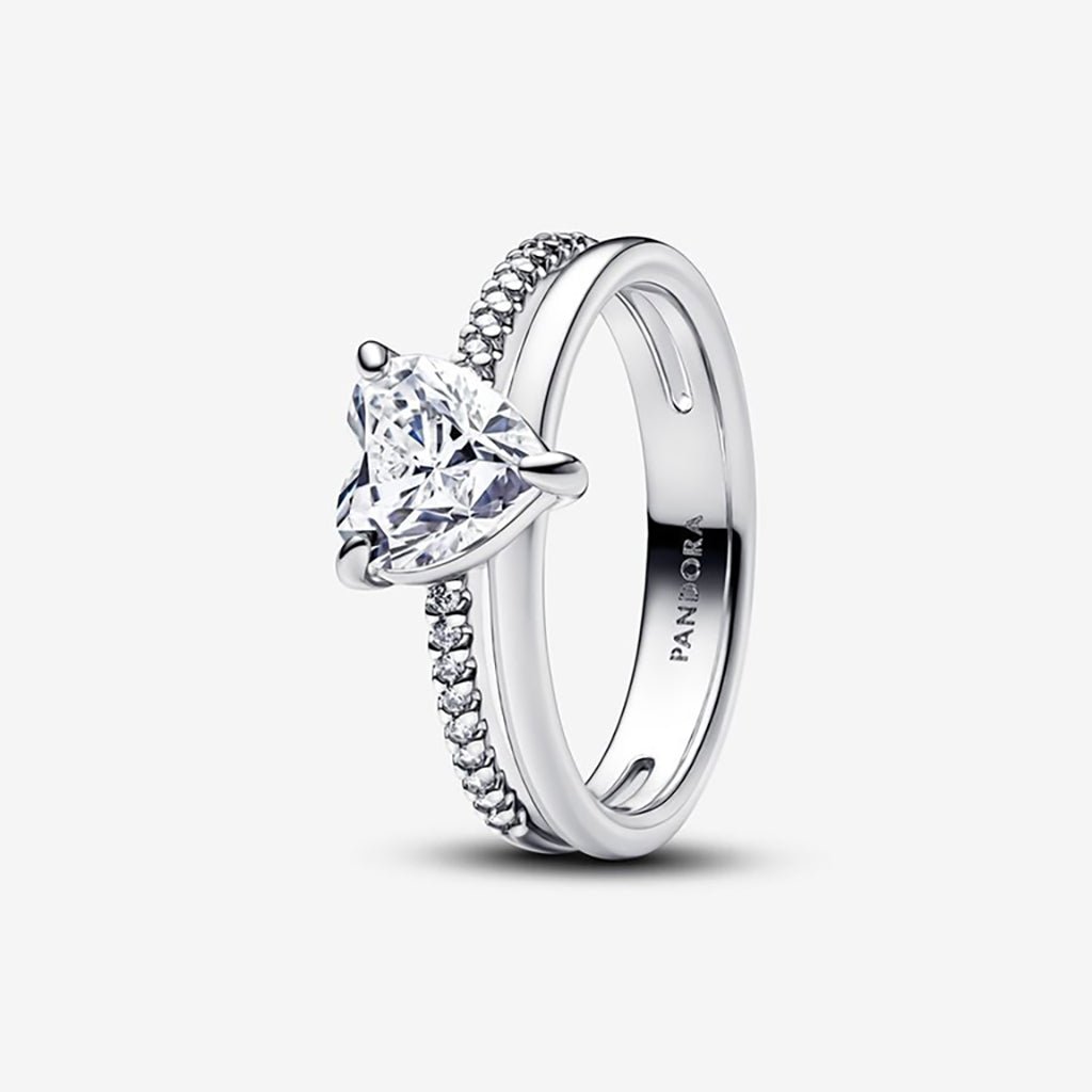 PANDORA : Sparkling Bow Double-row Ring - Annies Hallmark and Gretchens ...