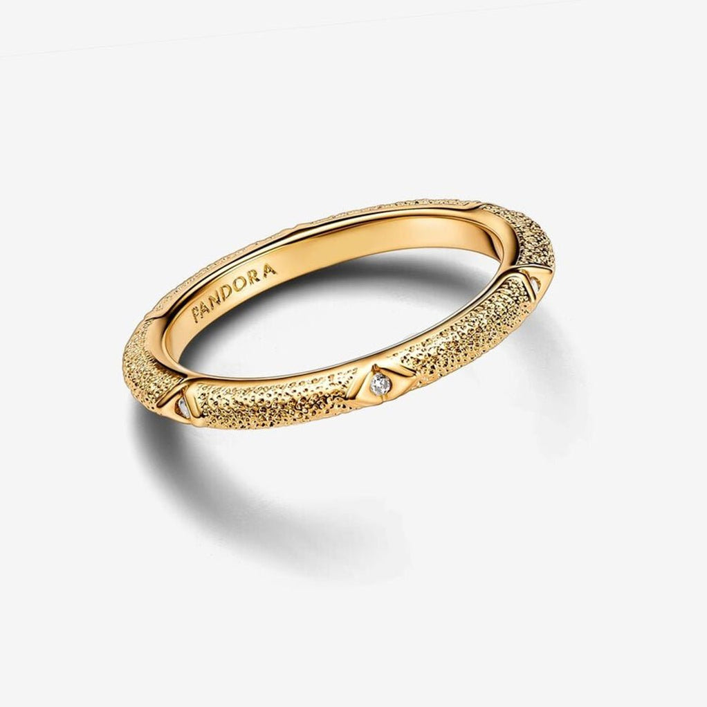 PANDORA : Texture & Stones Ring - Gold - Annies Hallmark and Gretchens ...