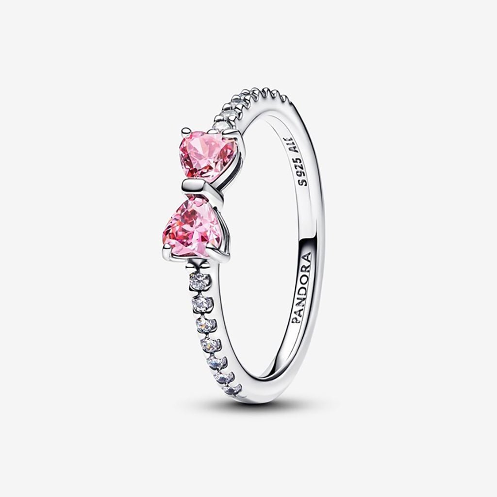 PANDORA : Sparkling Pink Bow Ring - Annies Hallmark & Gretchens ...
