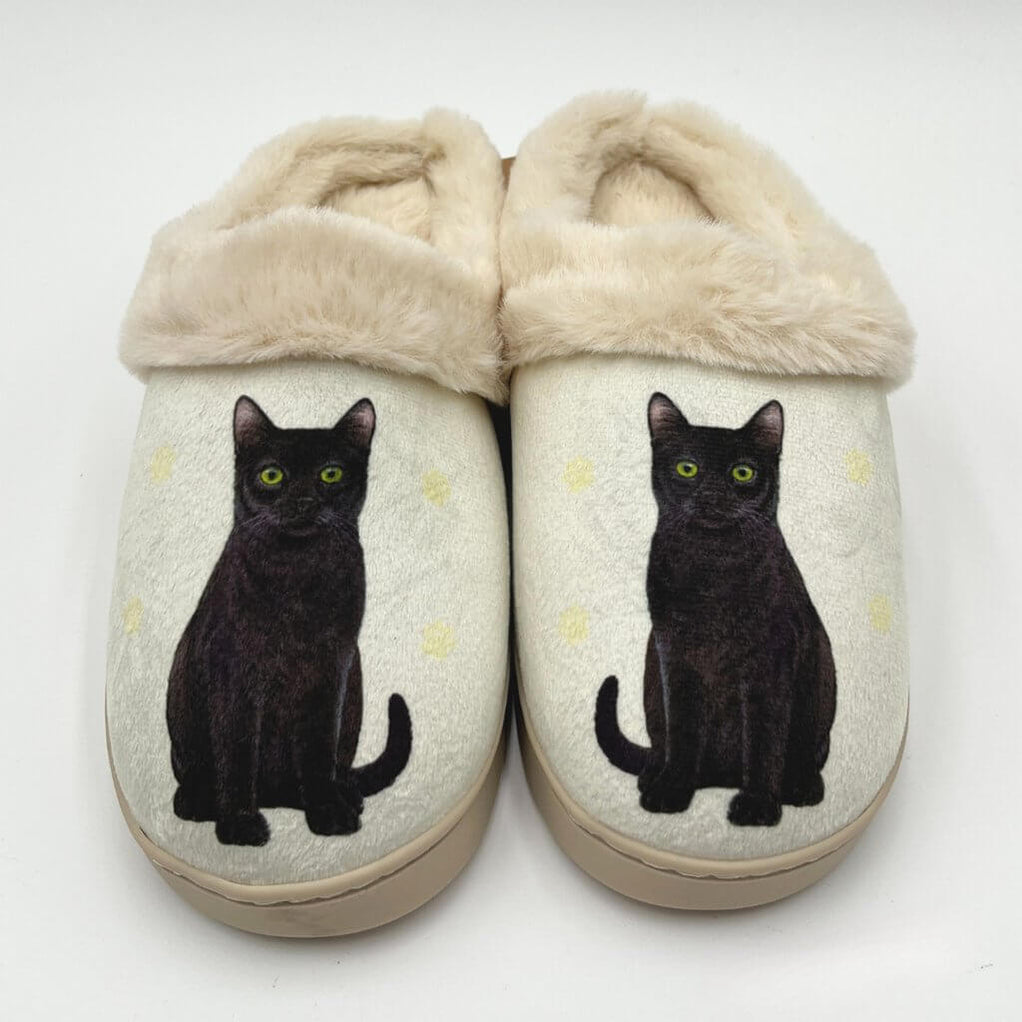 Snuggs : Black Cat Slippers for Cozy Cat Lovers - Annies Hallmark and ...