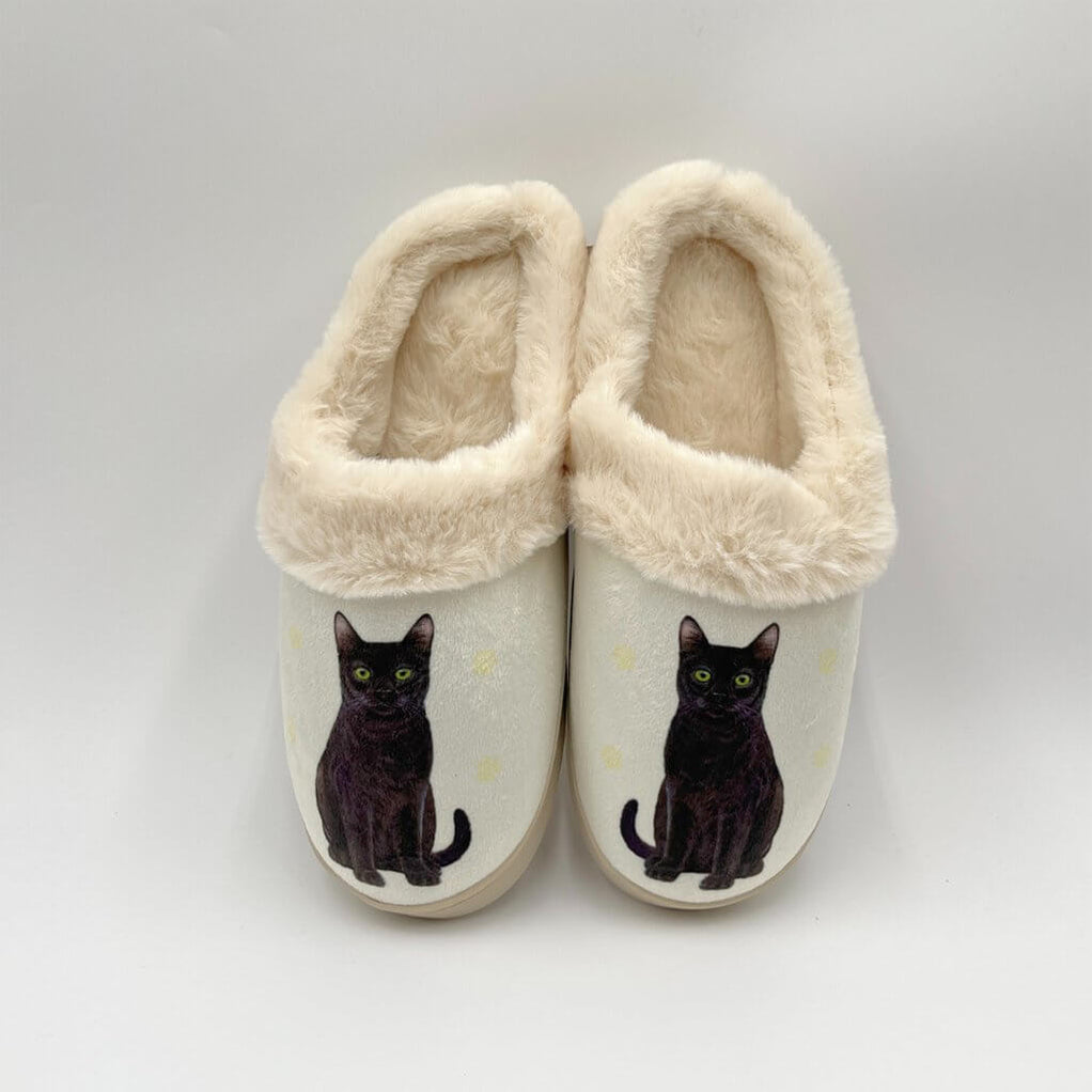 Snuggs : Black Cat Slippers for Cozy Cat Lovers - Annies Hallmark and ...