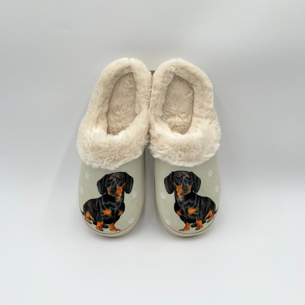 Snuggs: Dachshund Black - Slippers for Cozy Relaxation - Annies ...