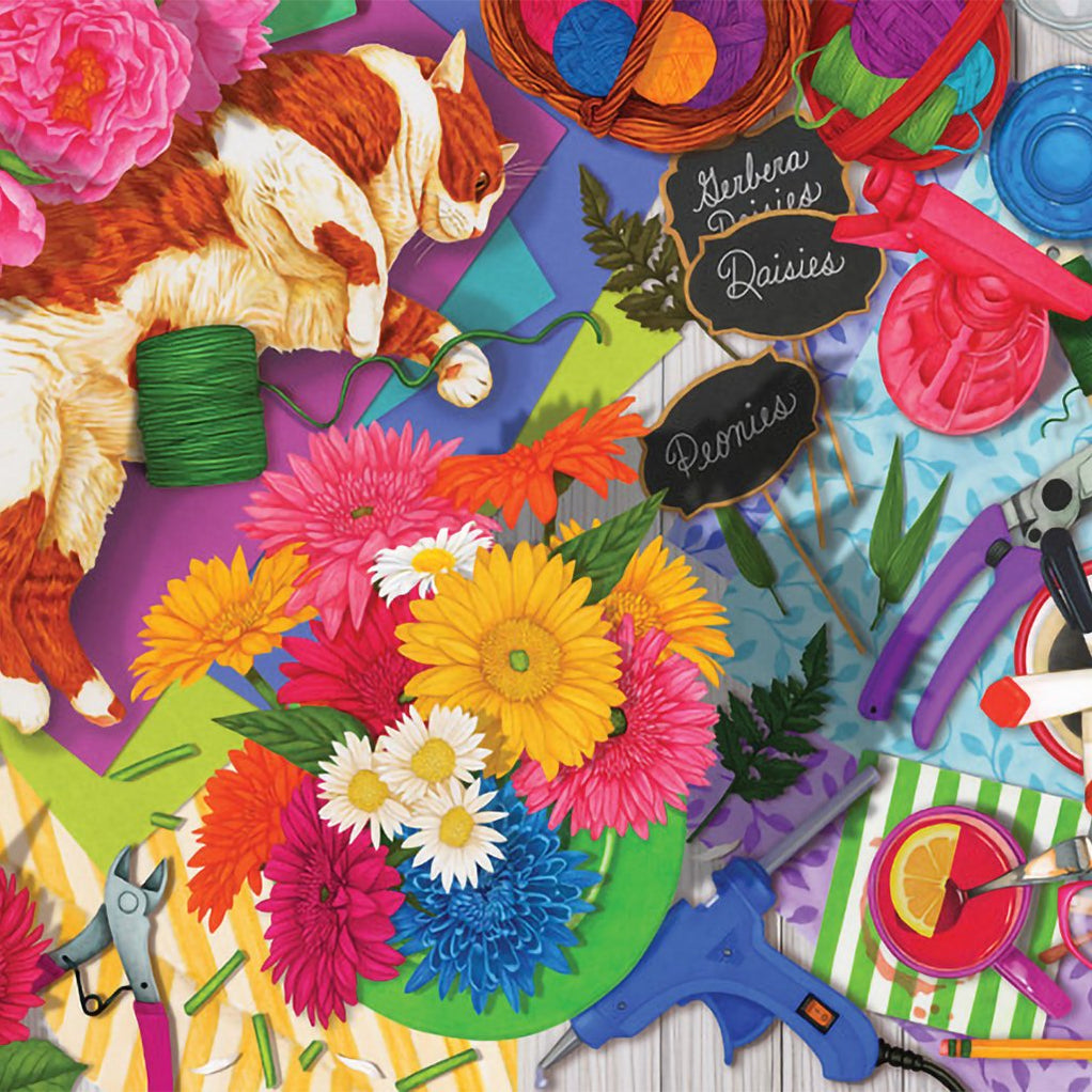 Springbok : Flower Shop Feline - 1000 Piece Jigsaw Puzzle — Annies ...