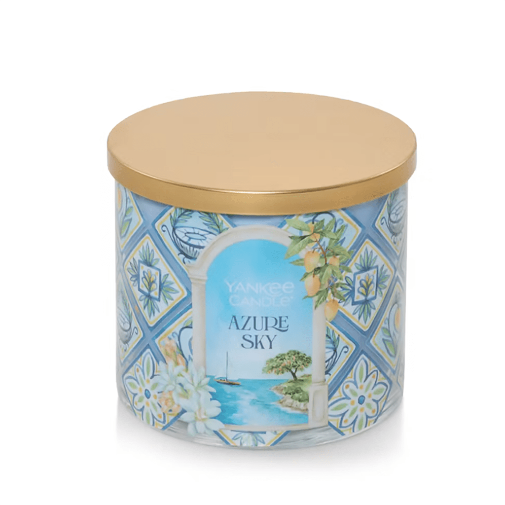 Yankee Candle : 3-Wick Candles in Azure Sky — Annies Hallmark and ...