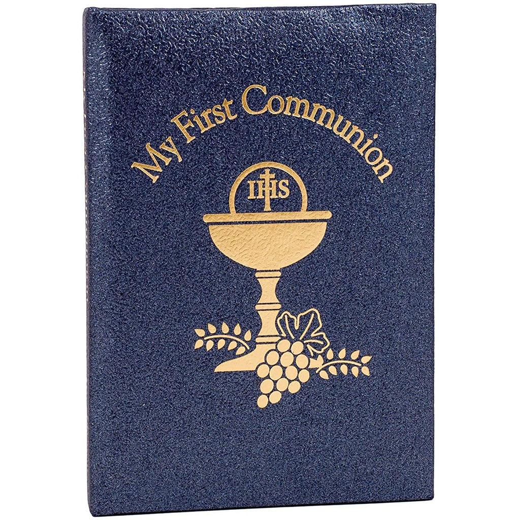 Roman : 5" H Deluxe Black/Gold Padded Pearlized Communion Book - Annies ...