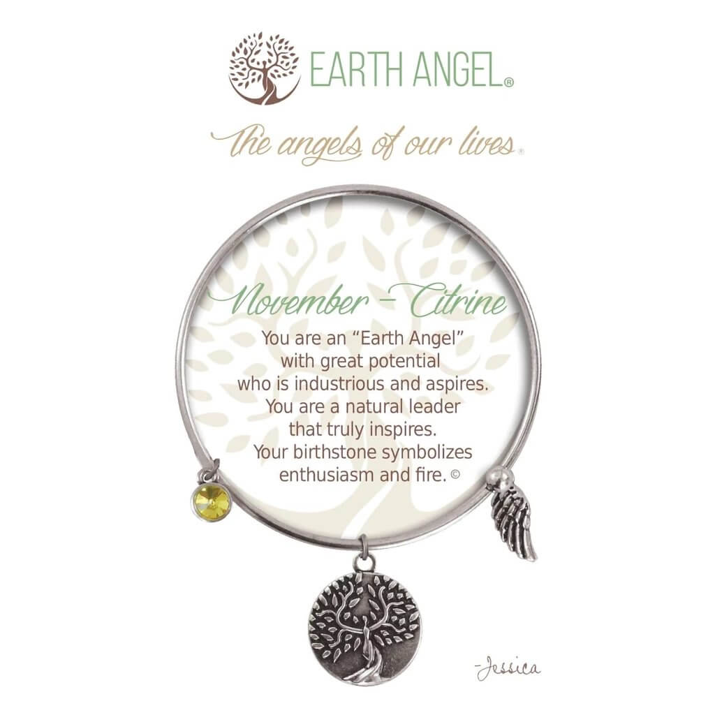 Earth Angel : November - Citrine Birthstone Bracelet in Silver — Annies ...