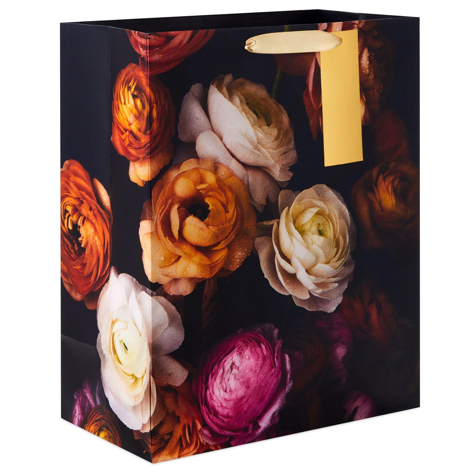 Hallmark : 13" Dark Floral Large Gift Bag - Annies Hallmark and ...