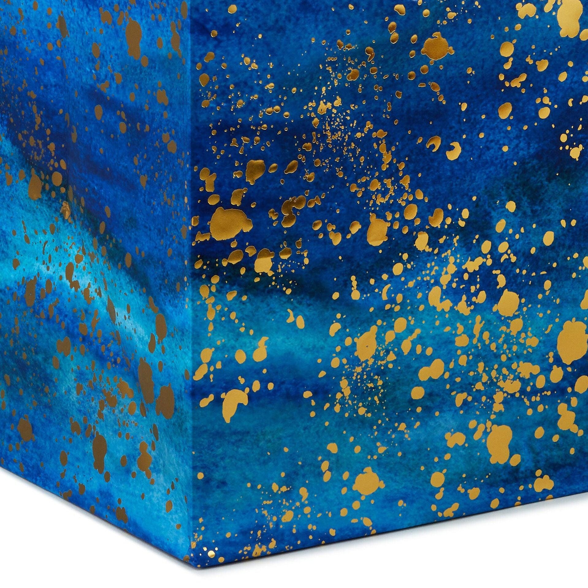 Hallmark : 15" Gold Splatter on Navy Blue Extra-Deep Gift Bag — Annies ...