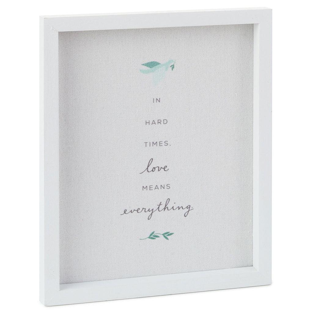 Hallmark : Love Means Everything Quote Sign, 7.5x9 - Annies Hallmark ...