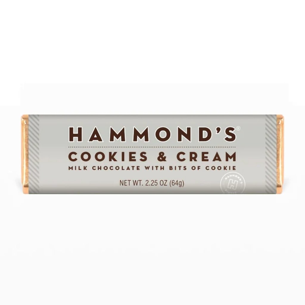 Hammond's Candies : Cookies And Cream Milk Chocolate Candy Bar - Annies ...