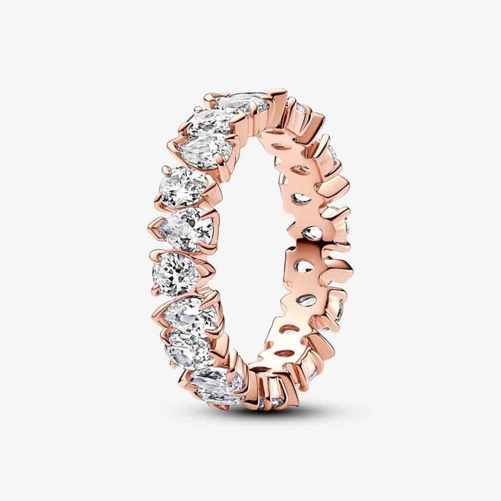 PANDORA : Alternating Sparkling Band Ring - Annies Hallmark and ...
