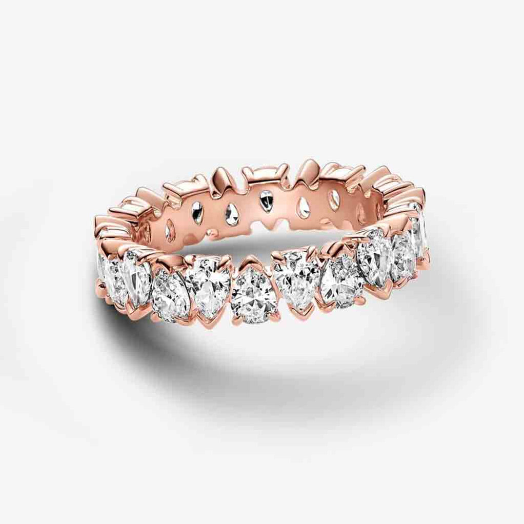 PANDORA : Alternating Sparkling Band Ring - Annies Hallmark and ...