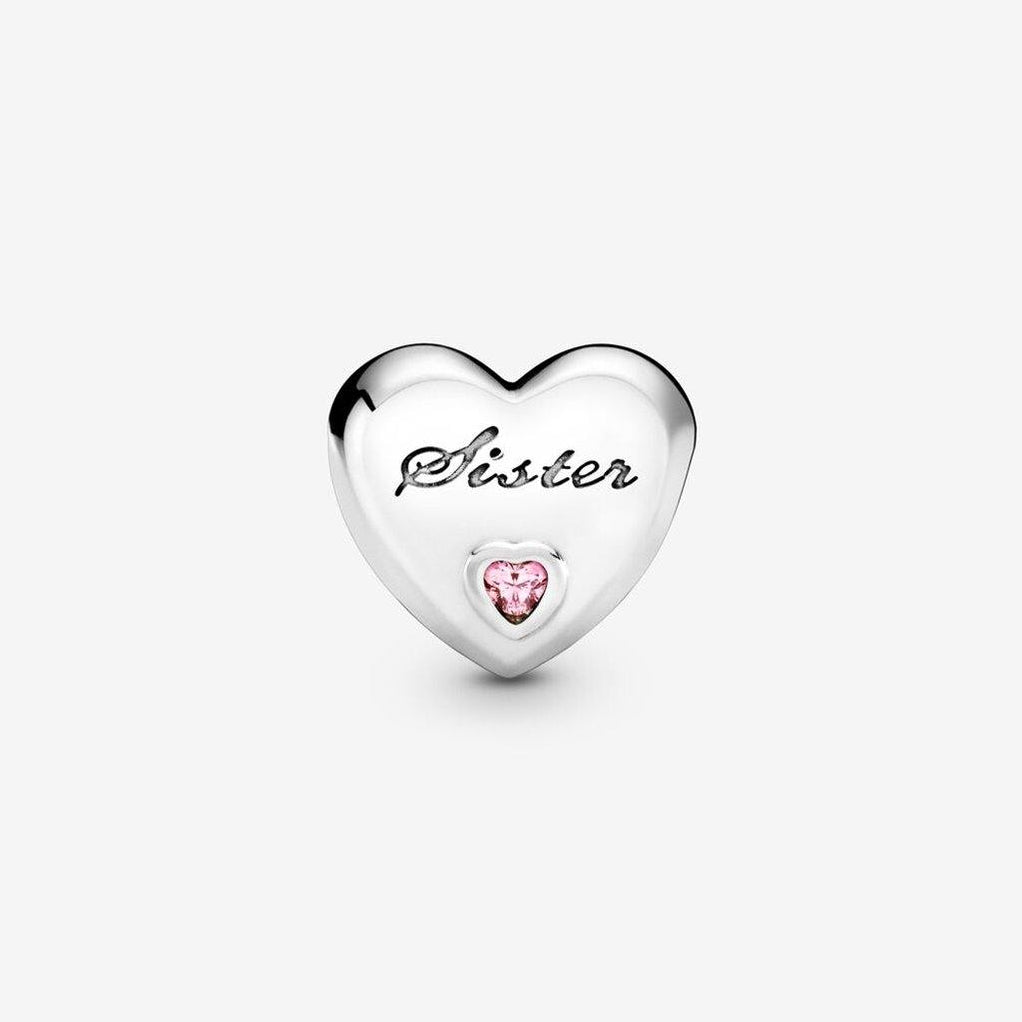 PANDORA : Sister Heart Charm - Annies Hallmark and Gretchens Hallmark ...